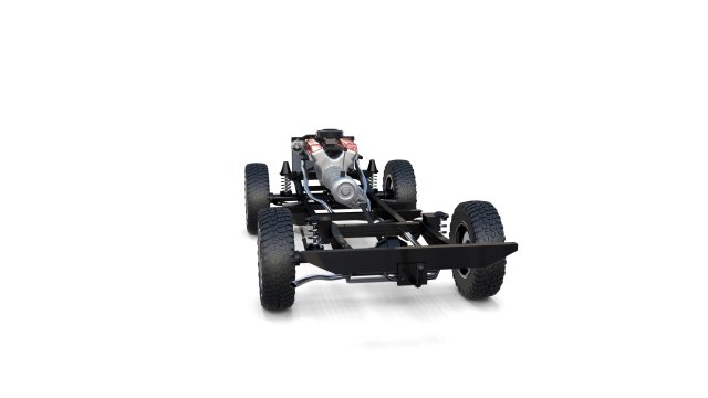 range rover classic full chassis 3D Model in Cart 3DExport