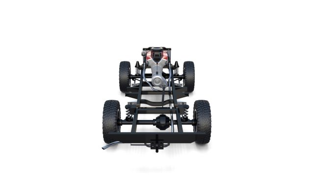 range rover classic full chassis 3D Model in Cart 3DExport