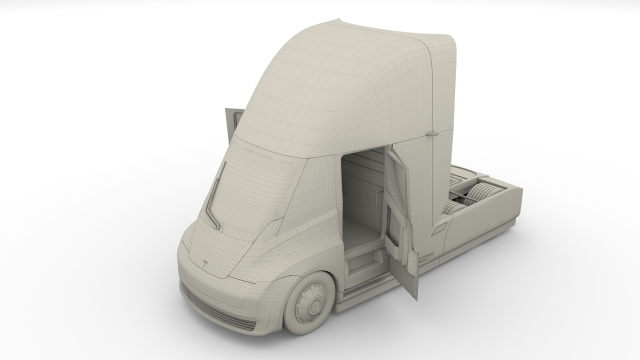 full tesla 2020 vehicle lineup with interiors and chassis 3D Model in ...