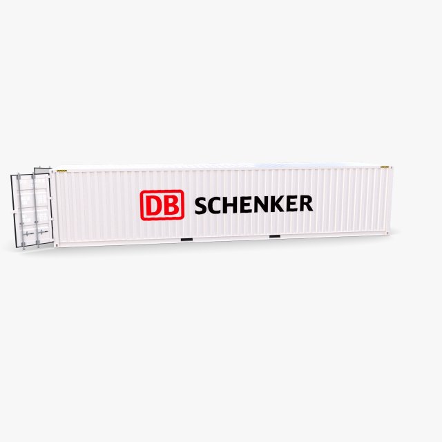 40ft shipping container db schenker Modelo 3D in Contenedores de Barco ...