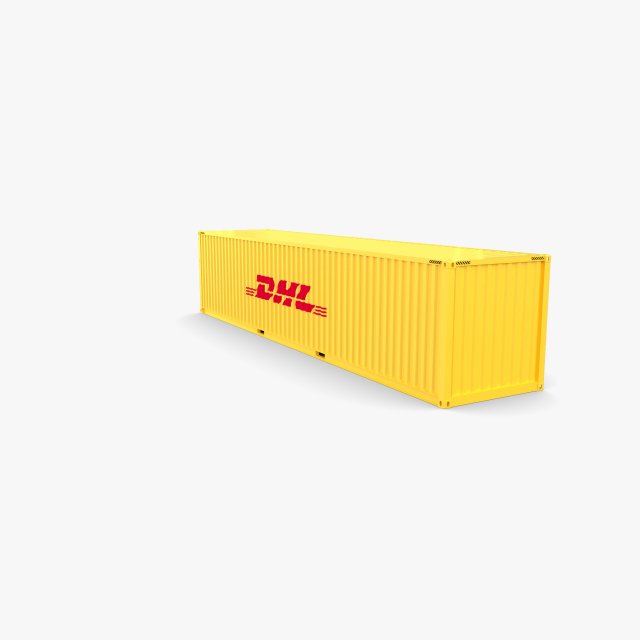 40ft shipping container dhl 3D Model in Shipping Containers 3DExport