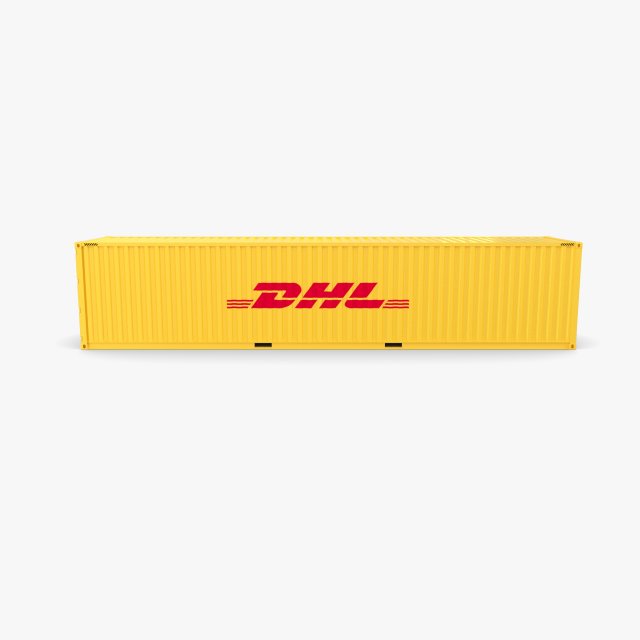40ft shipping container dhl 3D Model in Shipping Containers 3DExport
