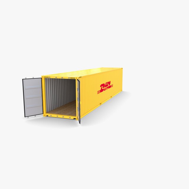 40ft shipping container dhl 3D Model in Shipping Containers 3DExport