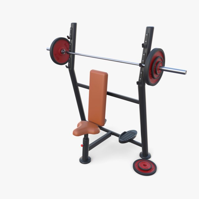 Olympic shoulder bench 3D Model in Sports Equipment 3DExport