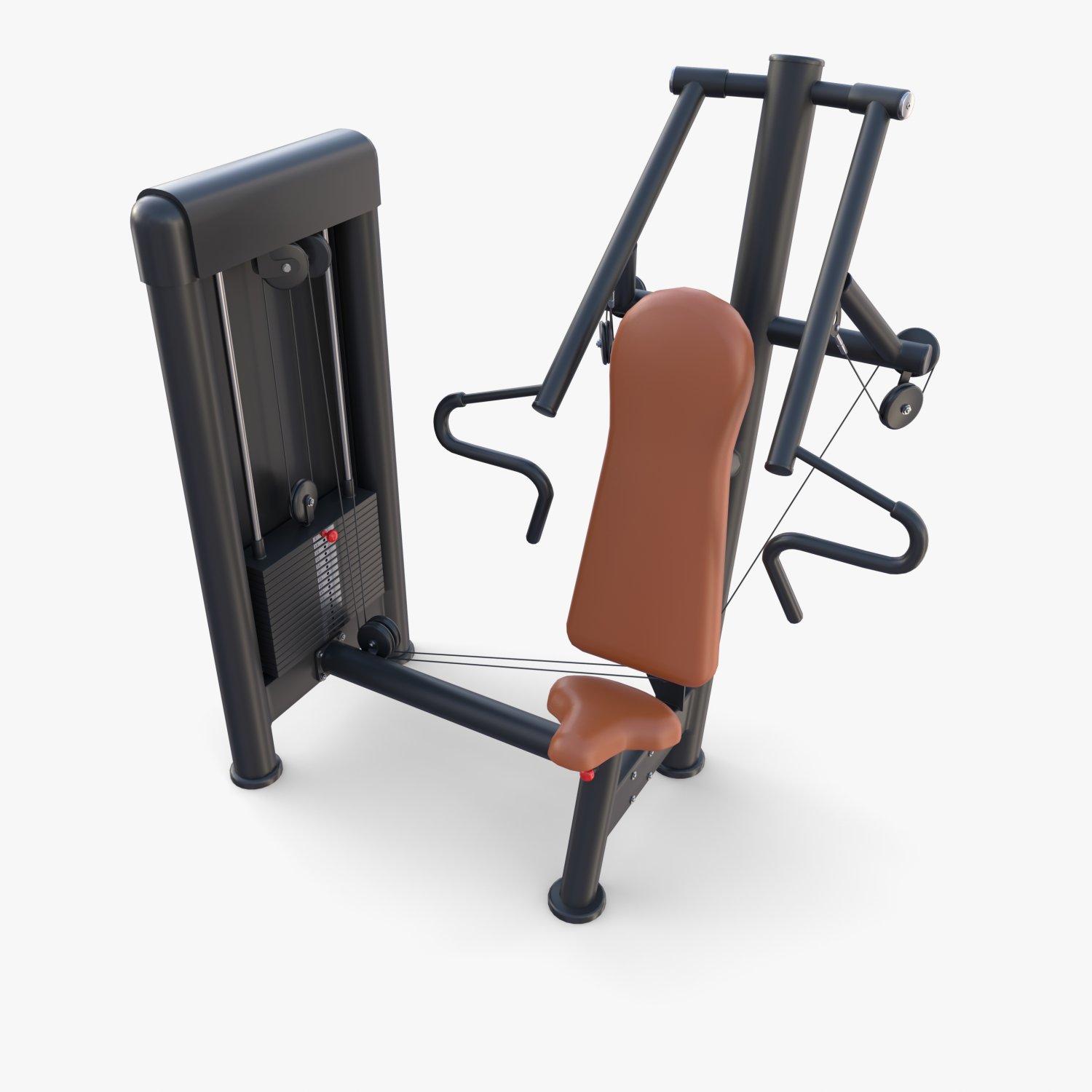 Inclined chest press machine 3D Model in Sports Equipment 3DExport