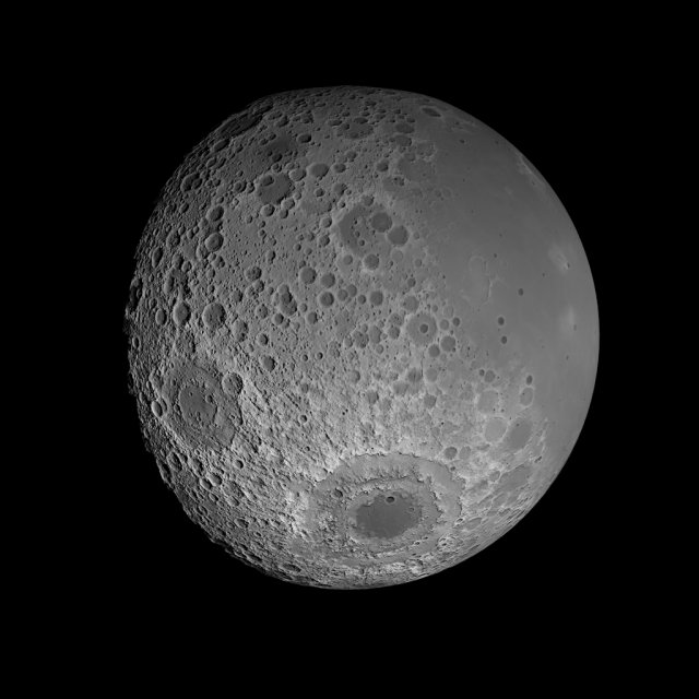 23k realistic moon 3D Model in Planets 3DExport