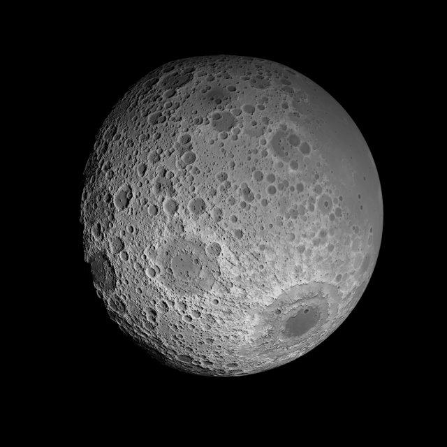 23k realistic moon 3D Model in Planets 3DExport