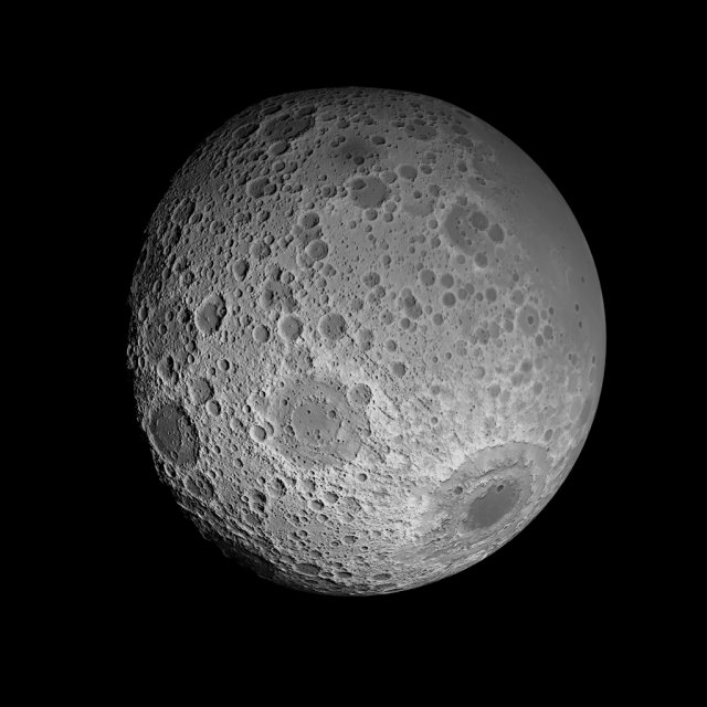 23k realistic moon 3D Model in Planets 3DExport