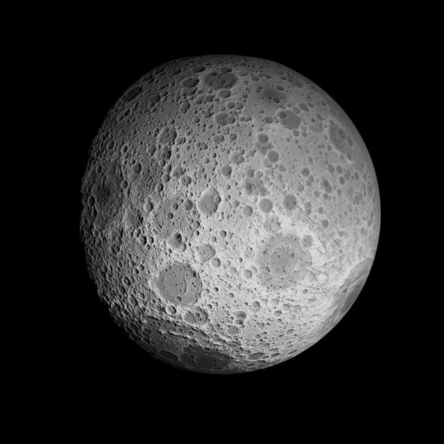 23k realistic moon 3D Model in Planets 3DExport