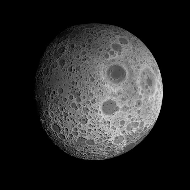 23k realistic moon 3D Model in Planets 3DExport