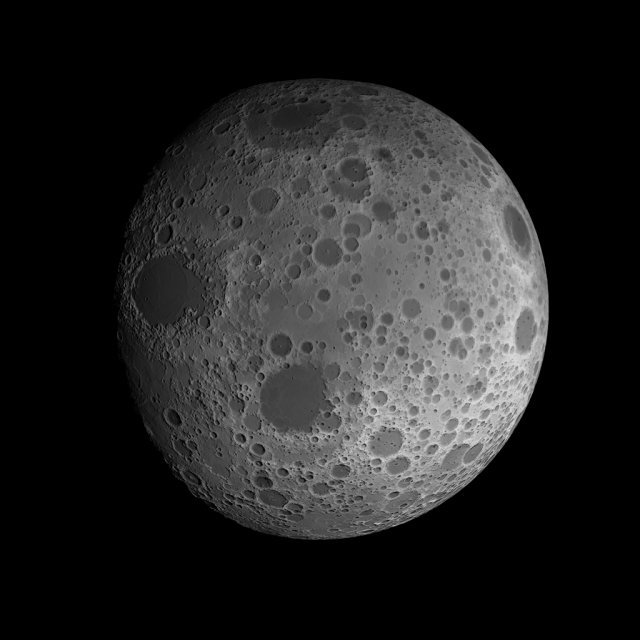 23k realistic moon 3D Model in Planets 3DExport