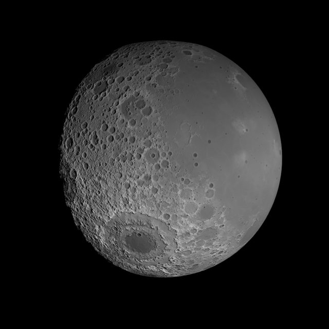 23k realistic moon 3D Model in Planets 3DExport