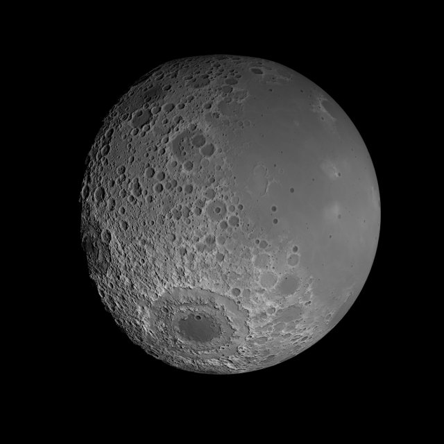 23k realistic moon 3D Model in Planets 3DExport