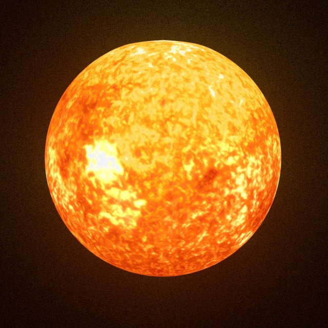 animated sun model 3D Model in Planets 3DExport