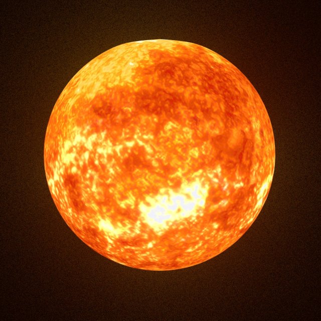 animated sun model 3D Model in Planets 3DExport