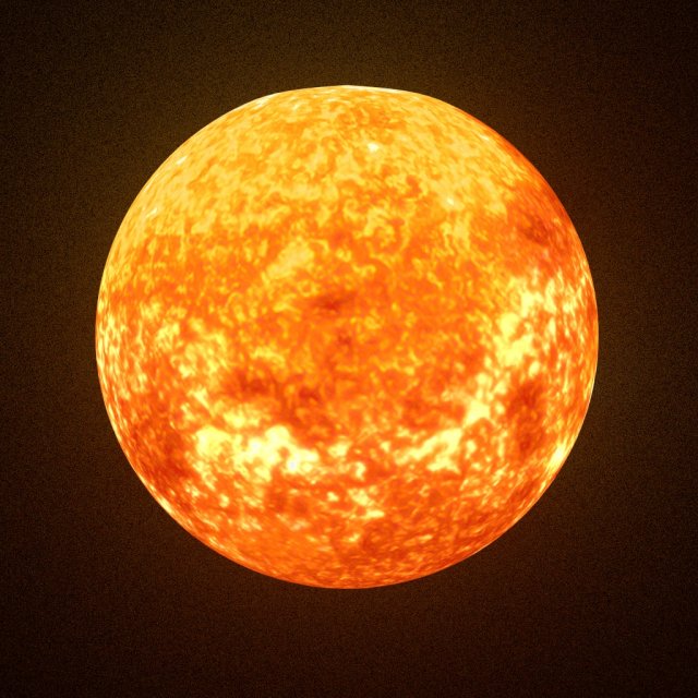 animated sun model 3D Model in Planets 3DExport