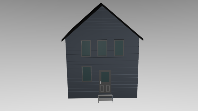 simple house 3D Model in Buildings 3DExport