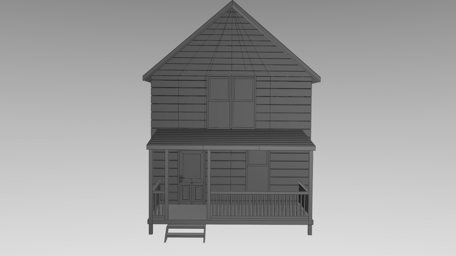 Simple house 3D Model in Buildings 3DExport