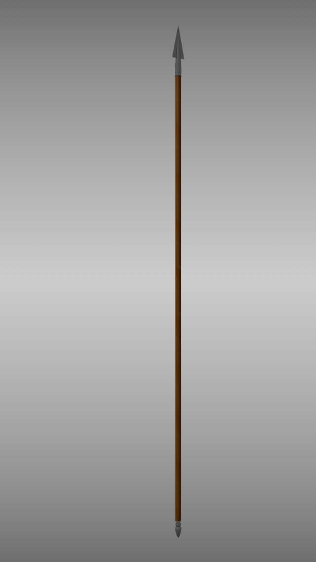 spear 3D Model in Melee 3DExport