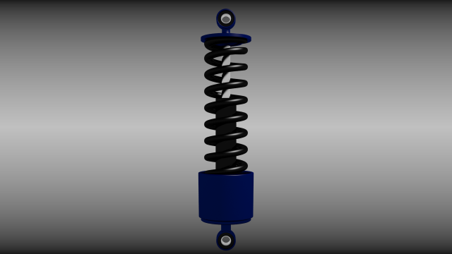 animated shock absorber 3D Model in Parts of auto 3DExport