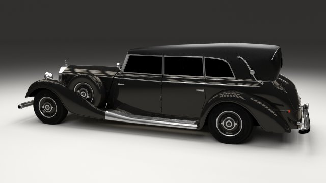 mercedes 770 staff car 3D Model in Classic Cars 3DExport