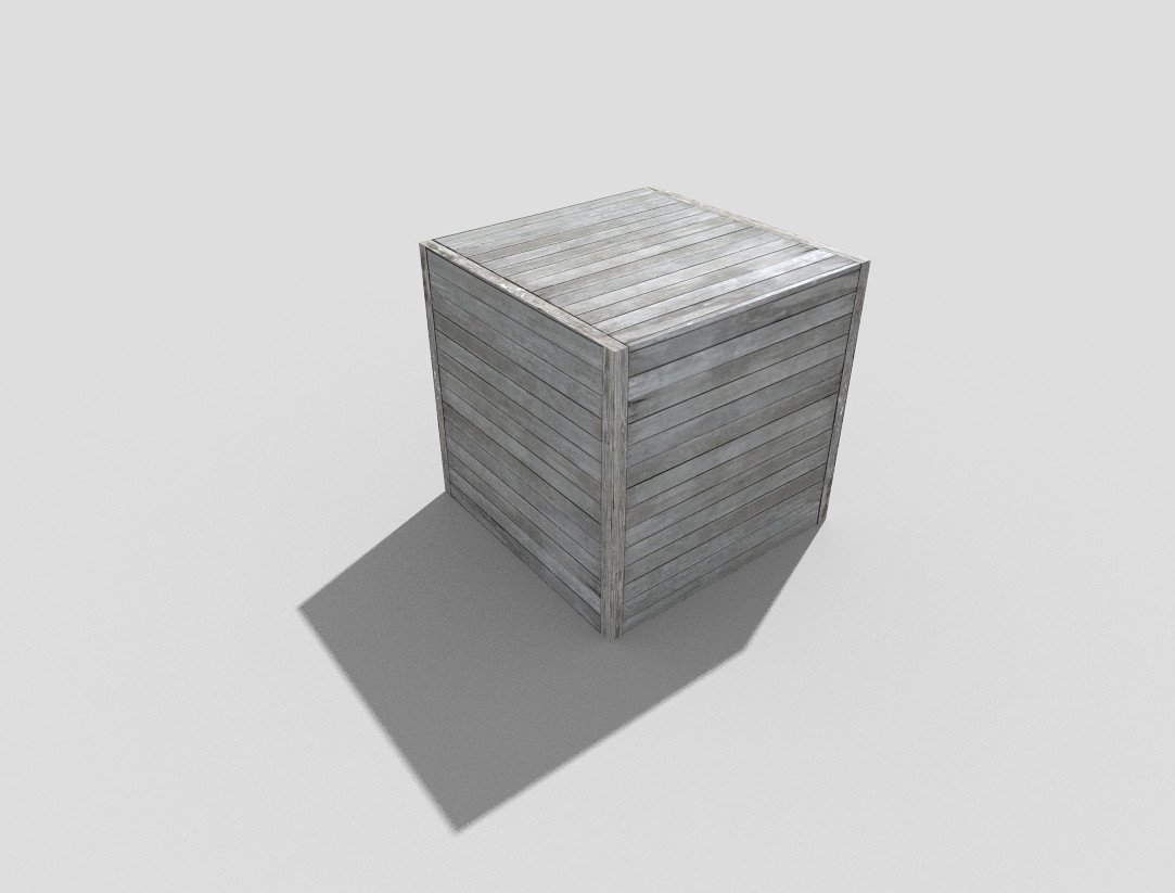 Low poly wooden crate Free 3D Model in Decoration 3DExport