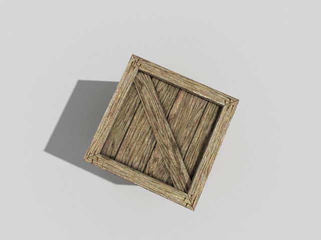 low poly wooden crate Gratis Modelo 3D in Decoración 3DExport