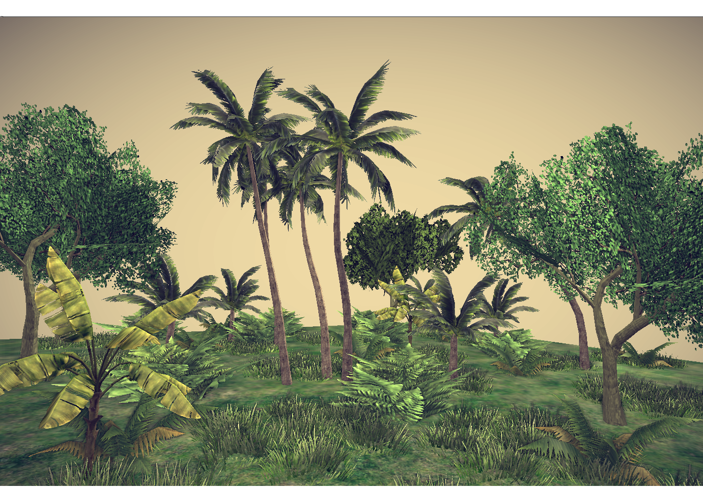Low poly jungle plants pack 3D Model in Tree 3DExport