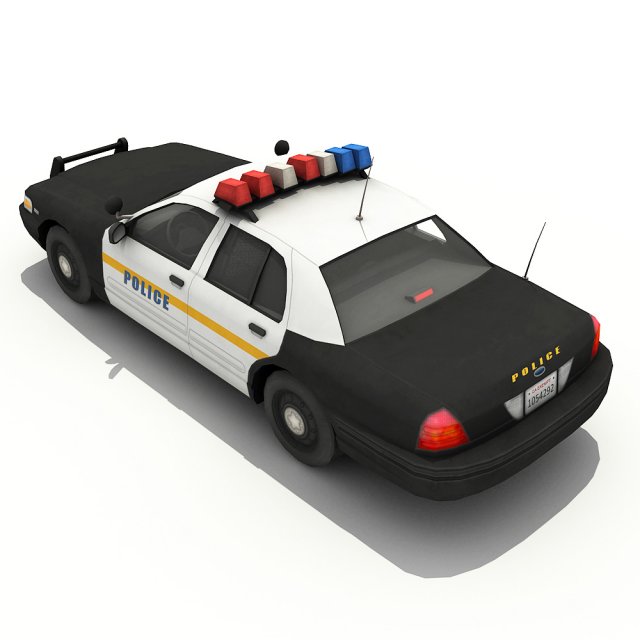 police car 3D Model in Sedan 3DExport