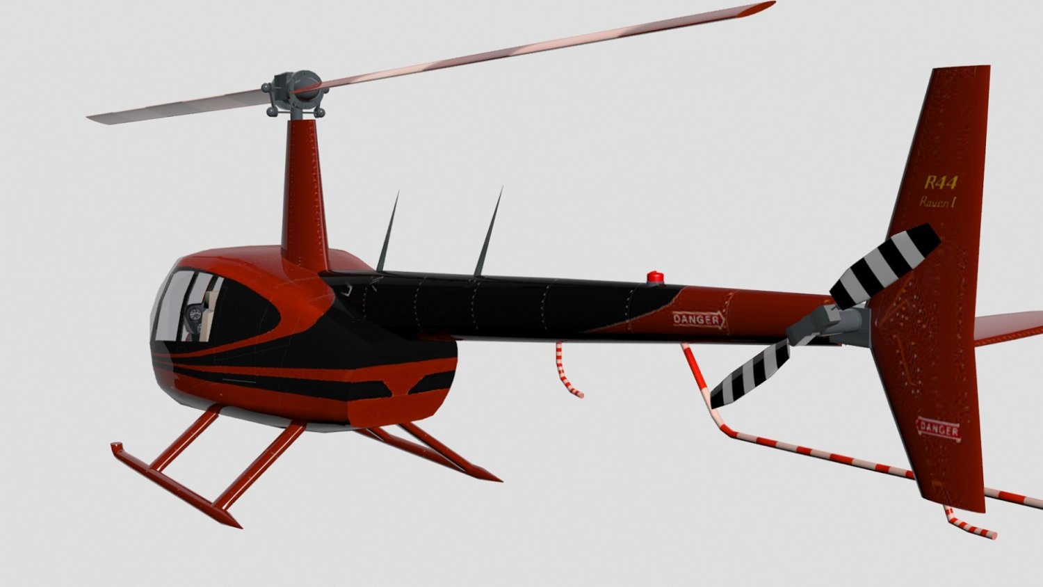 Robinson R44 3D Model in Helicopter 3DExport