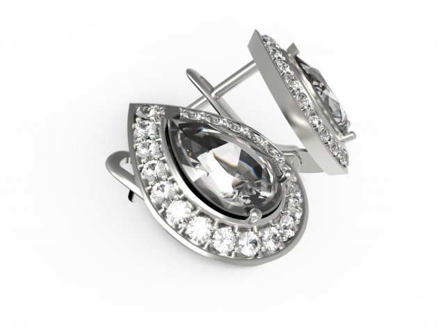 earring pine 001 3D Model in Jewellery 3DExport