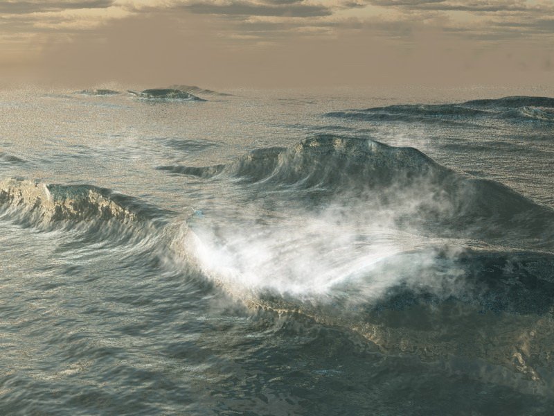 Crashing Waves Vue and Obj 3D Model in Environment 3DExport