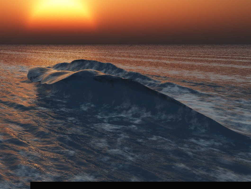 Crashing Waves Vue and Obj 3D Model in Environment 3DExport