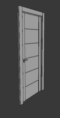 high tech door 3D Model in Outdoor items 3DExport