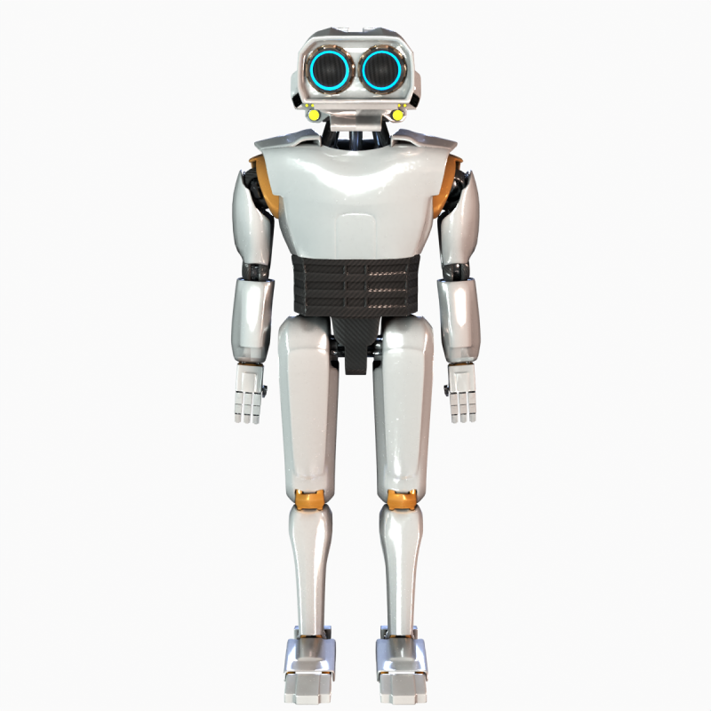 Robot Character 3D Model in Robot 3DExport