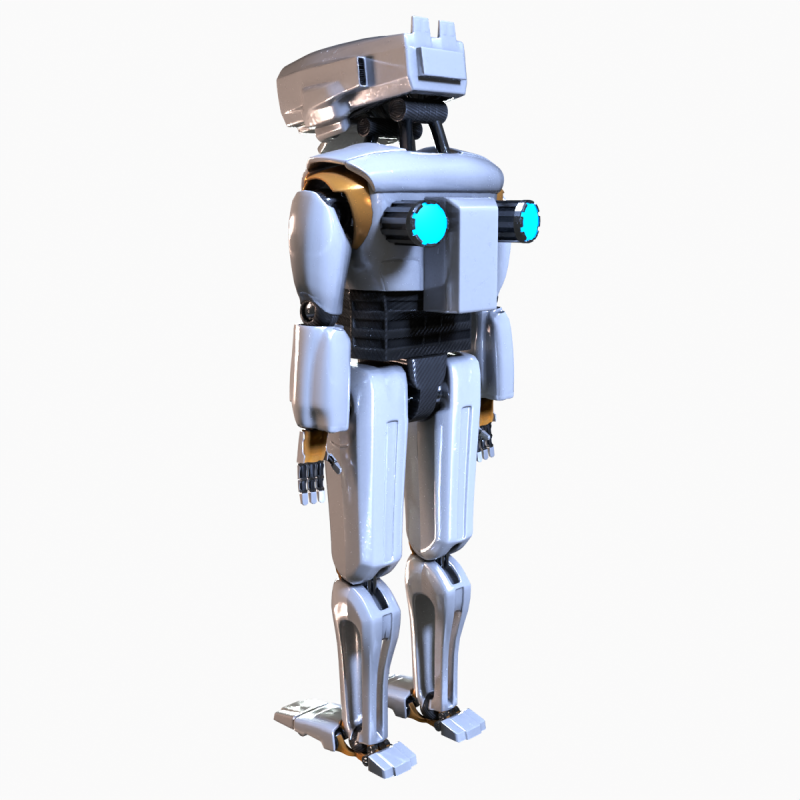 Robot Character 3D Model in Robot 3DExport