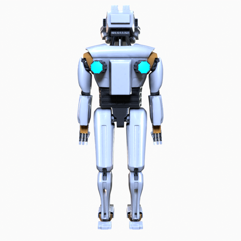 Robot Character 3D Model in Robot 3DExport