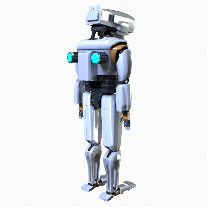 Robot Character 3D Model in Robot 3DExport