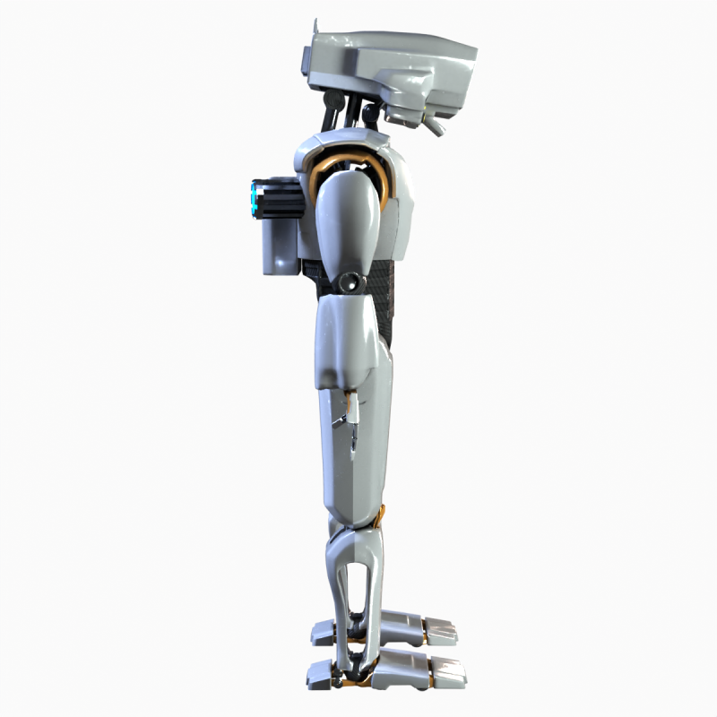 Robot Character 3D Model in Robot 3DExport
