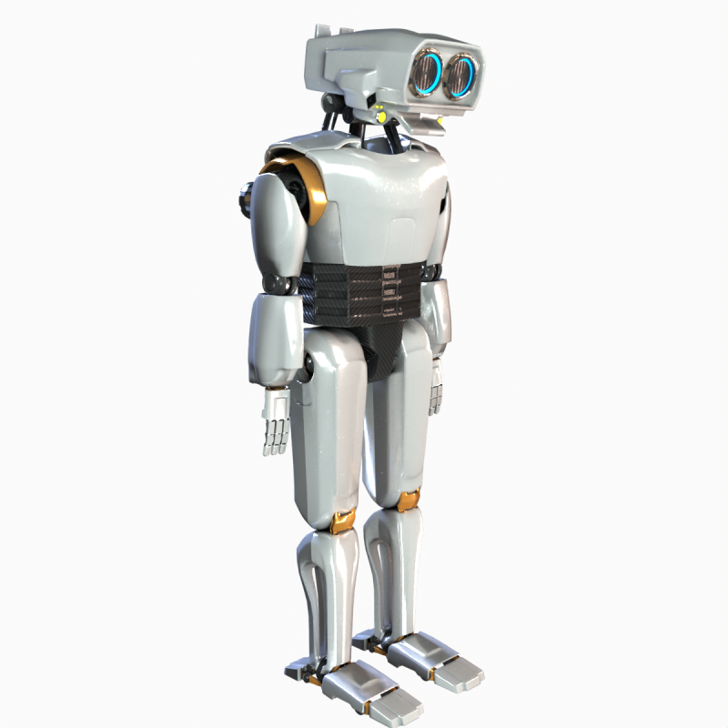 Robot Character 3D Model in Robot 3DExport