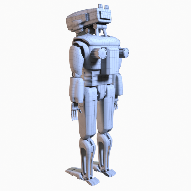 Robot Character 3D Model in Robot 3DExport