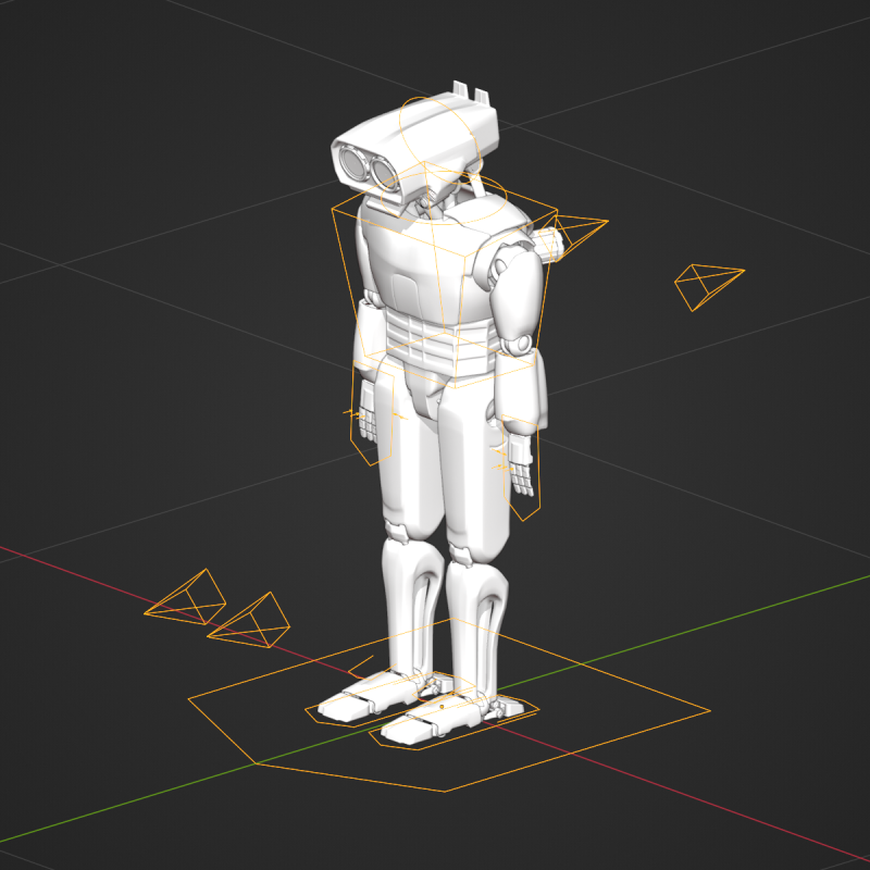 Robot Character 3D Model in Robot 3DExport