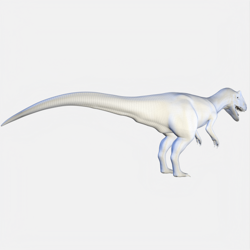 Allosaurus Dinosaur 3D Model in Dinosaur 3DExport