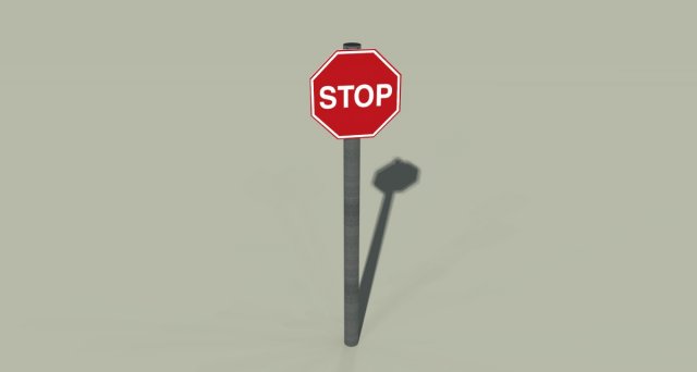 stop sign 3D Model in Miscellaneous 3DExport