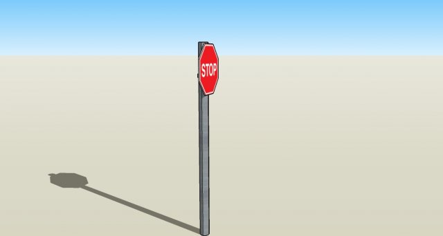 stop sign 3D Model in Miscellaneous 3DExport
