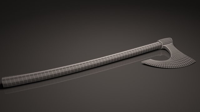 axe 3D Model in Melee 3DExport