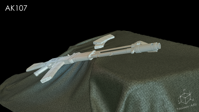 ak-107 3D Model in Rifle 3DExport