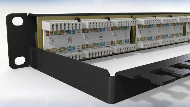 patch panel 3D Model in Parts 3DExport