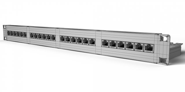 patch panel 3D Model in Computer 3DExport