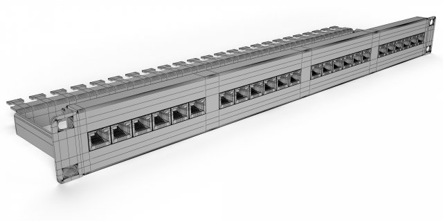 patch panel 3D Model in Computer 3DExport